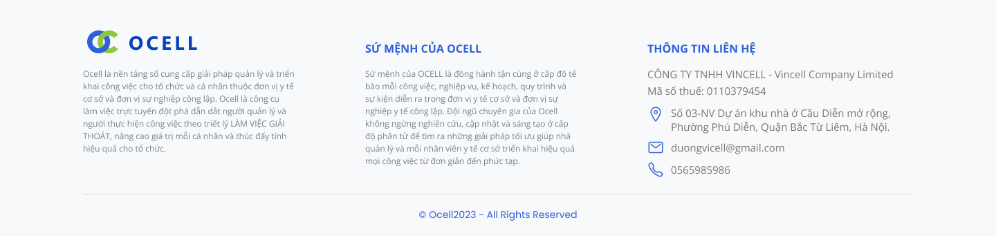 Ocell - Nền tảng giao tiếp làm việc nhóm, quản lý kế hoạch, công việc